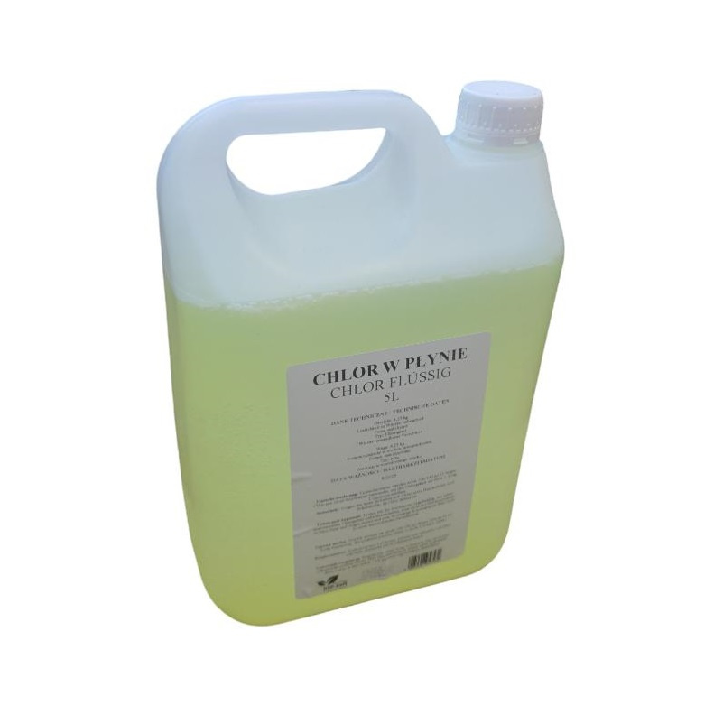 Podchloryn sodu, chlor, 5 l. (13%-15%) do dezynfekcji studni